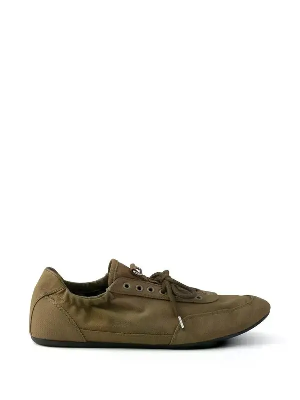 Prada Collapse Canvas Sneakers - Green