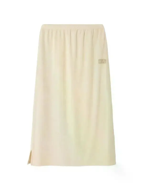 American Vintage Embroidered A-line Midi Skirt