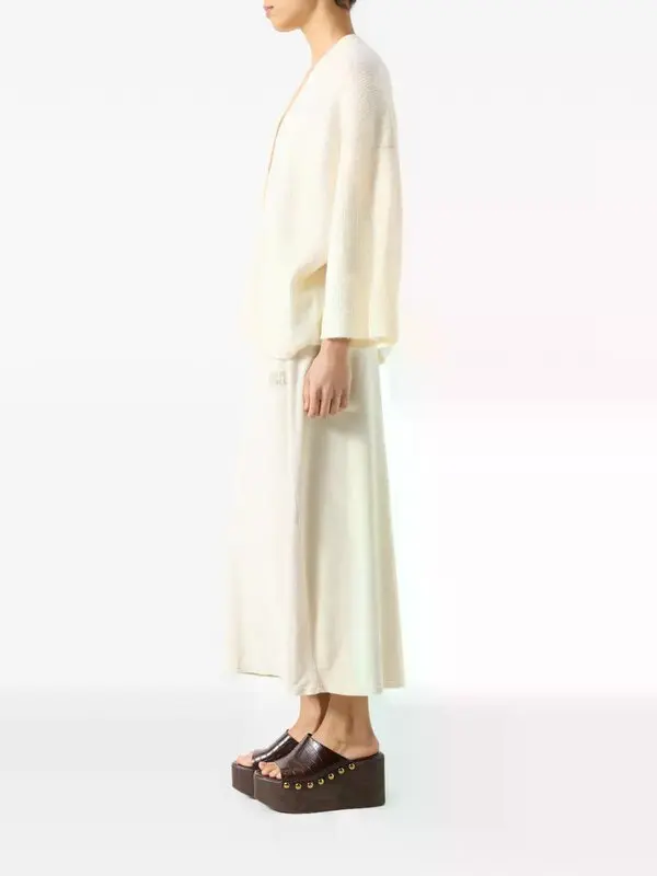 American Vintage Embroidered A-line Midi Skirt