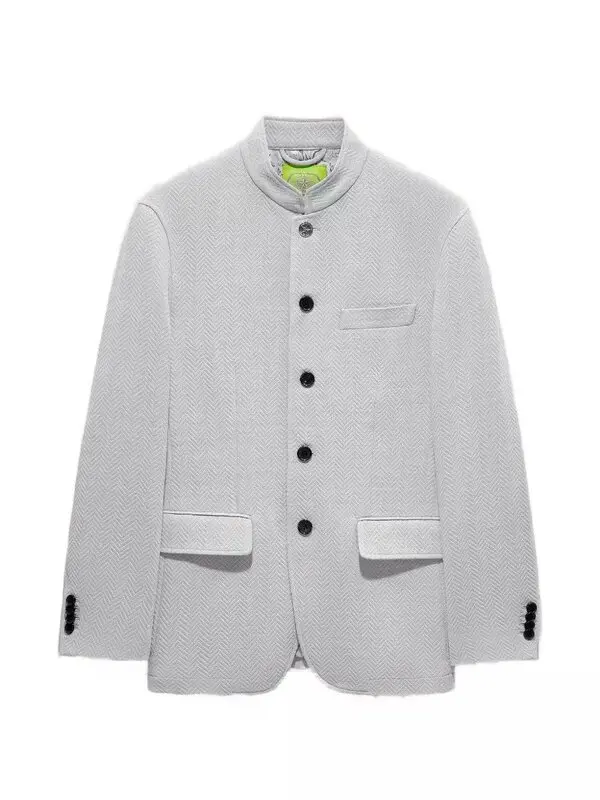 Shanghai Tang Herringbone-button Jacket - Grey