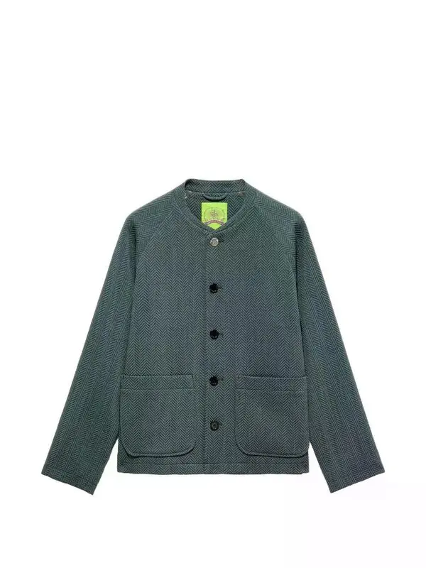 Shanghai Tang Herringbone Button Jacket