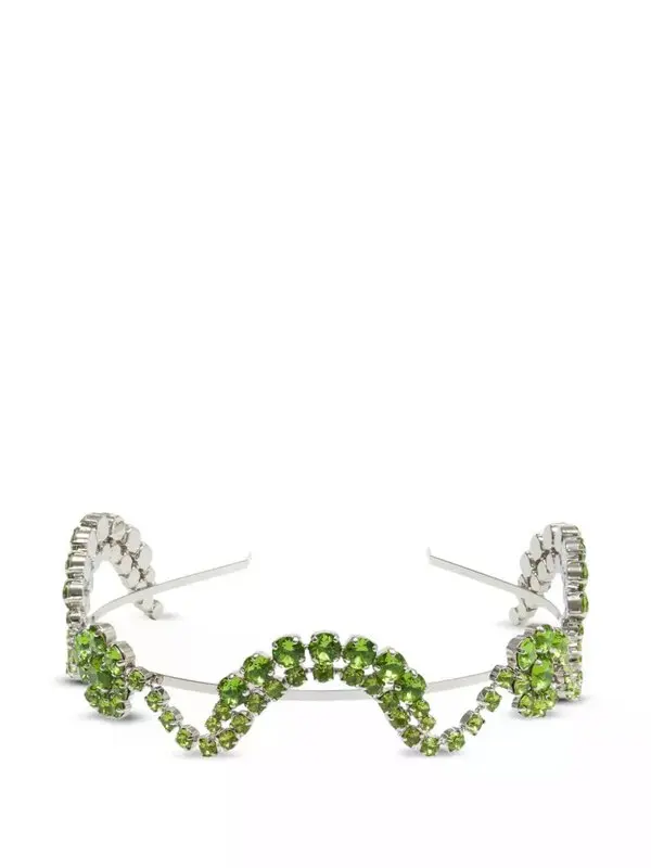Simone Rocha Sepal Crystal-embellished Headband - Silver