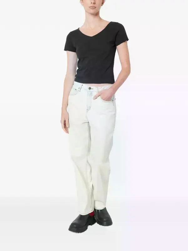 American Vintage V-neck Short-sleeve T-shirt - Black