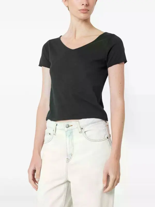 American Vintage V-neck Short-sleeve T-shirt - Black