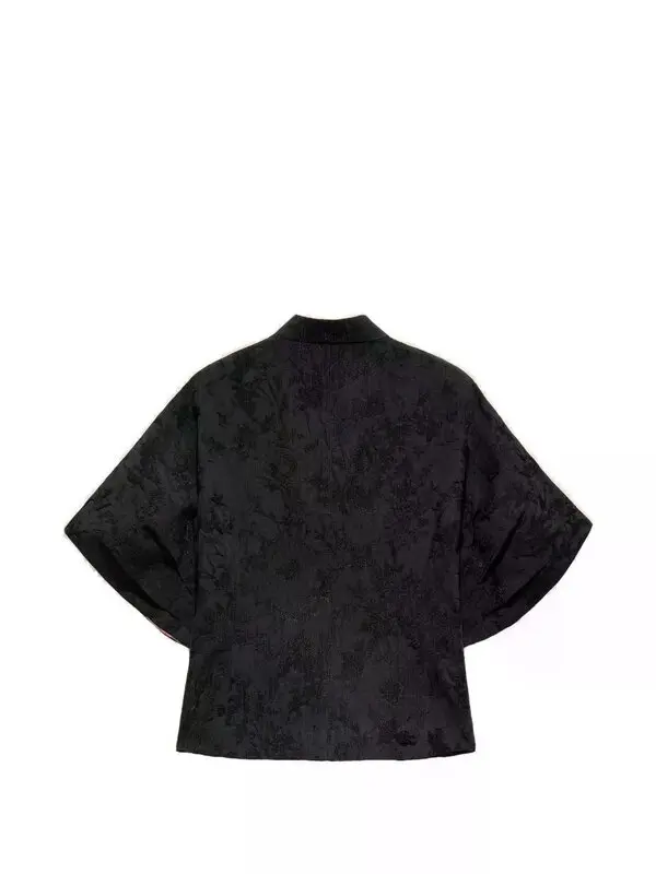 Shanghai Tang Jacquard Short Sleeve Jacket