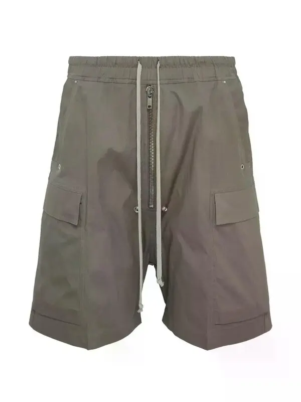 Rick Owens Cargobela Drawstring Cargo Shorts - Grey