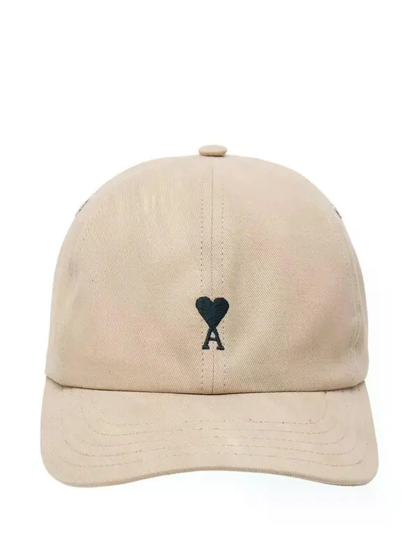 Ami Heart-embroidery Baseball Cap - Neutrals