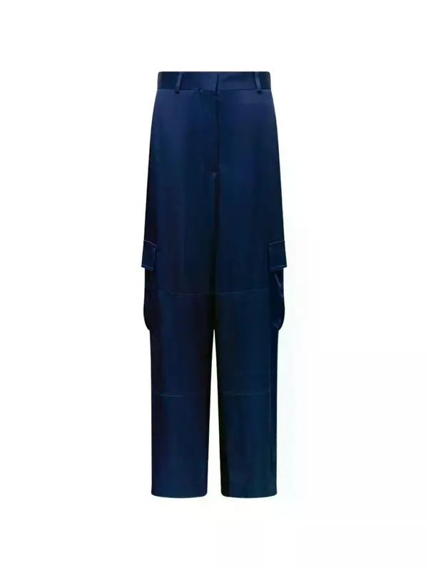 Stella McCartney Envers Satin Pocket Trousers