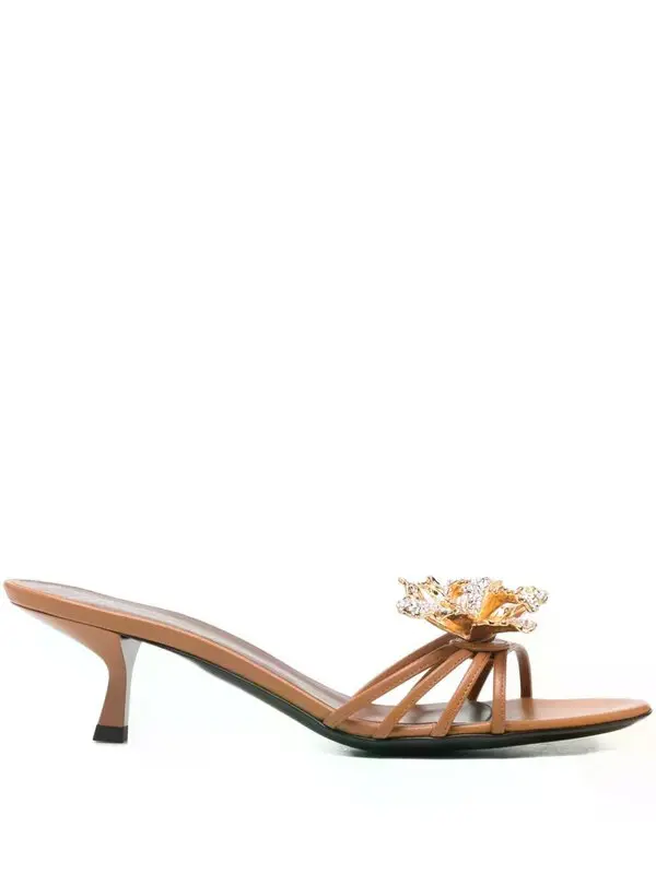 GIUSEPPE ZANOTTI Orchid-motif Sandals