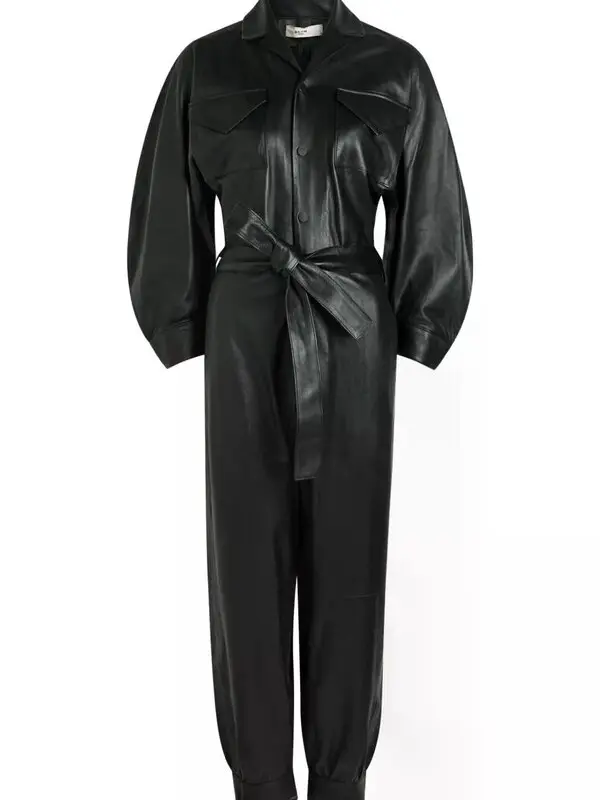 SKIIM Ophelia Collared Belted Jumpsuit