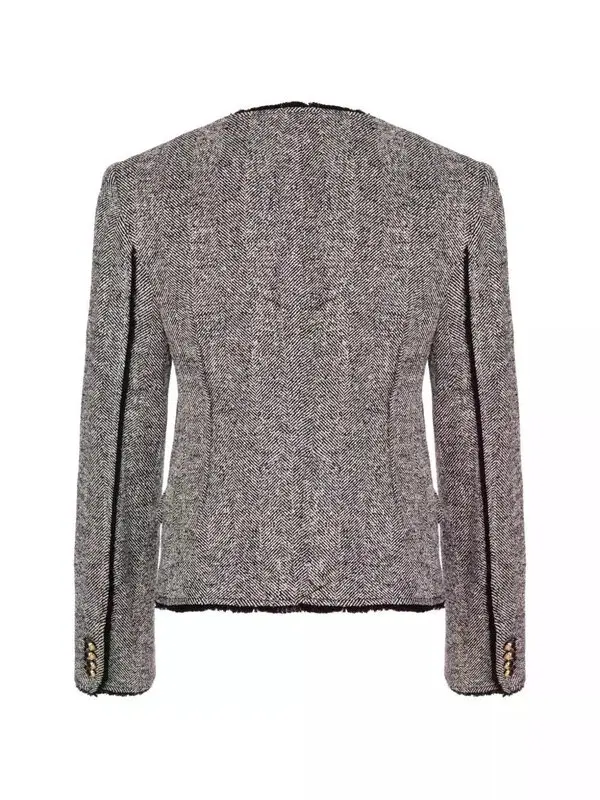 Simkhai Herringbone Fitted Jacket