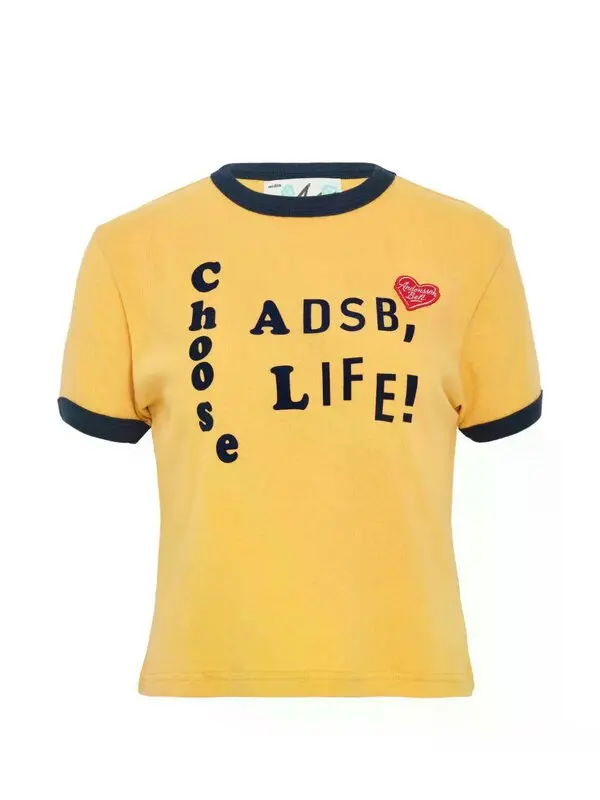 Andersson Bell Flocking T-shirt - Yellow