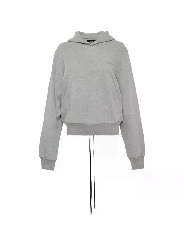 BONBOM Lace-up Back Hoodie - Grey