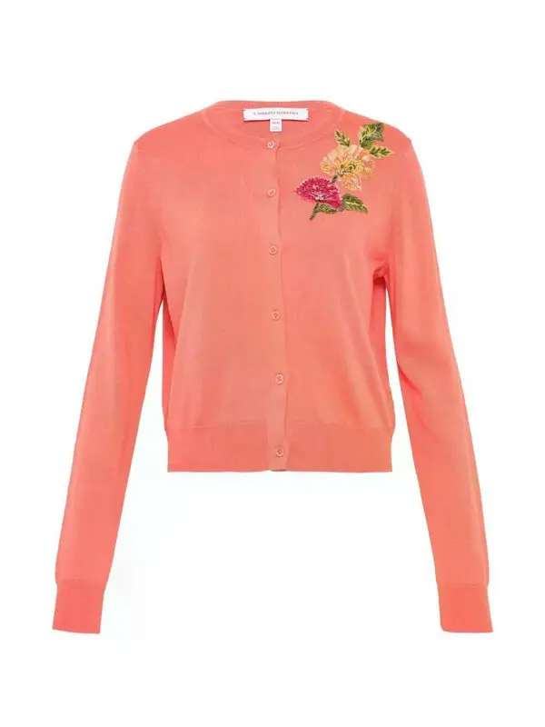 Carolina Herrera Embroidered Cardigan