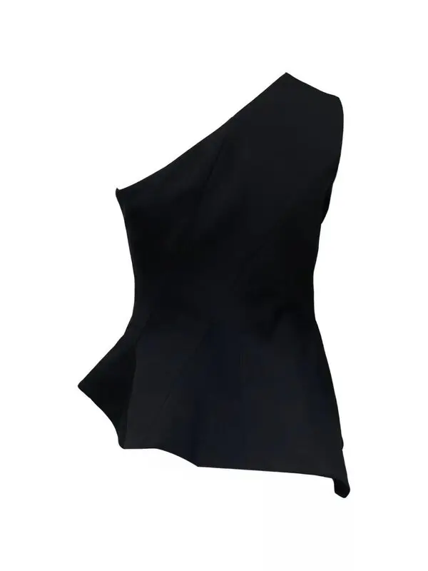YCH Button One-shoulder Top