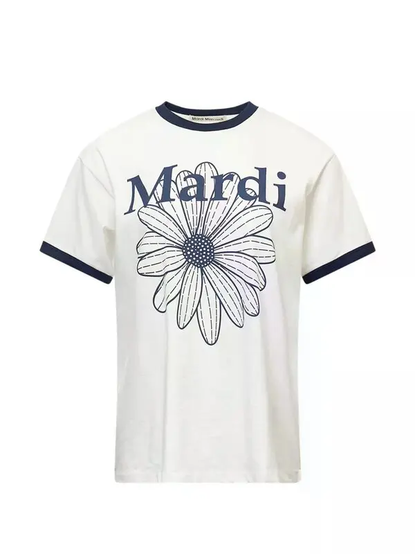 MARDI MERCREDI LES PETITES Flower Ringer T-shirt - Neutrals