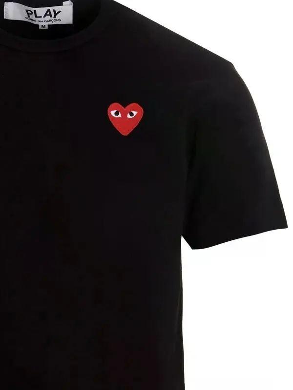 Comme Des Garçons Heart Appliqué T-shirt