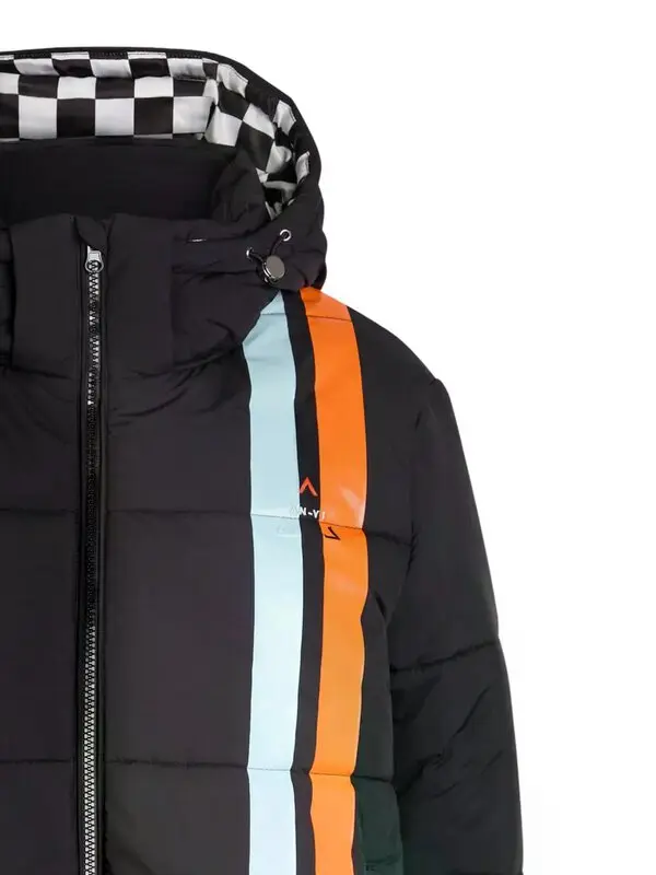 AN-Y1 Striped-detail Hooded Jacket