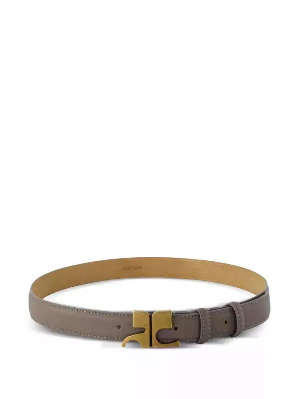 COURREGES Leather Belt - Grey