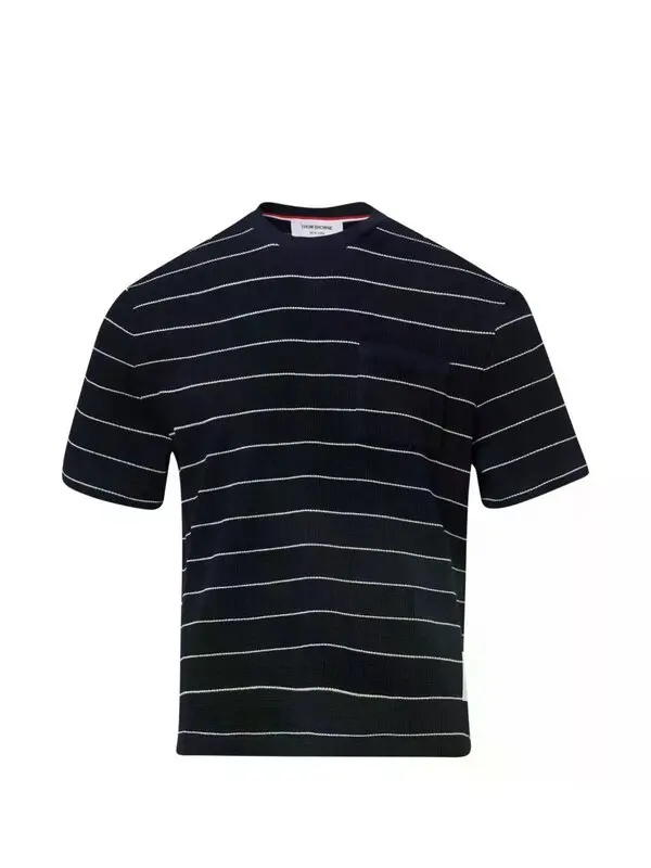 Thom Browne Striped Textured T-shirt