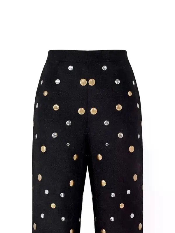 HAYLEY MENZIES Embroidered Polka Dot Trousers