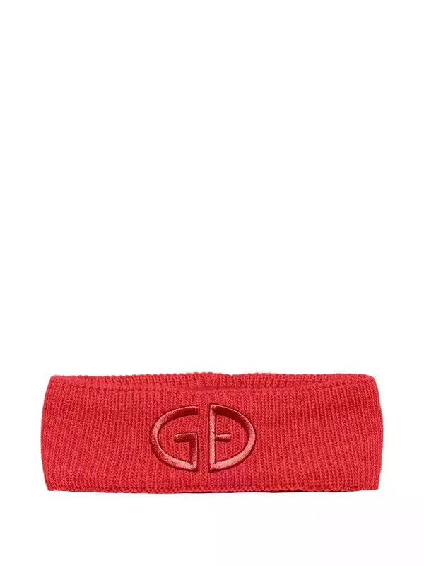Goldbergh Logo-embroidered Knitted Headband - Red