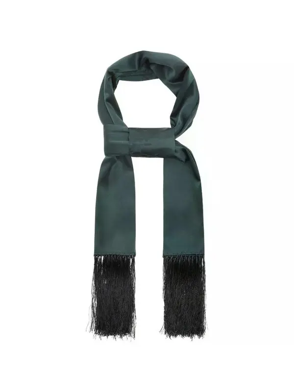 Shanghai Tang Fringed Scarf - Green
