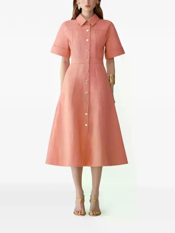 Carolina Herrera Button-front Midi Dress
