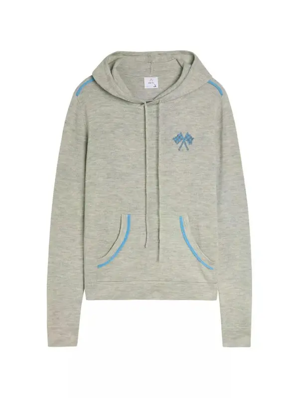 AN-Y1 Hooded Embroidered Sweater