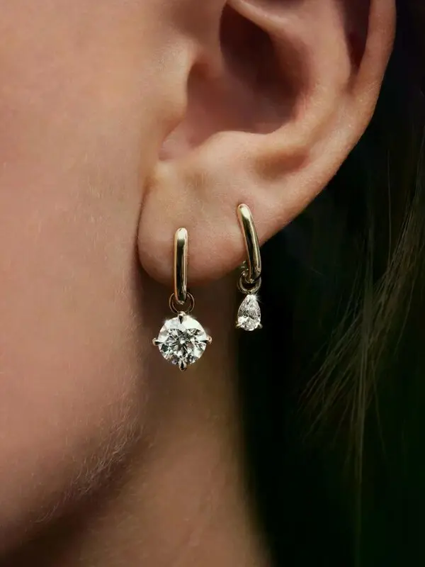 LOEV Diamond Drop Earrings