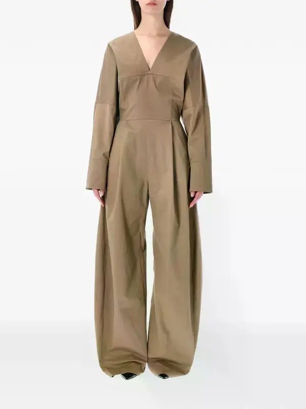 THELATEST Drew V-neck Jumpsuit - Neutrals