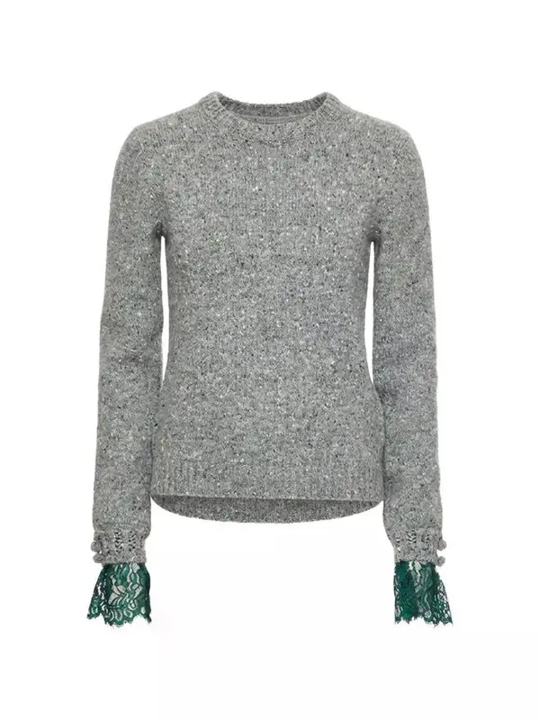 Valentino Garavani Sweater With Lace Cuffs