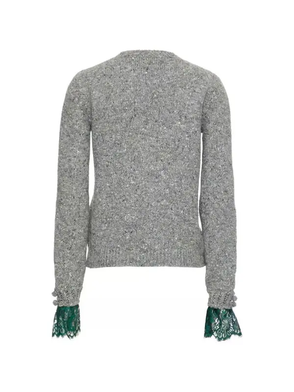 Valentino Garavani Sweater With Lace Cuffs