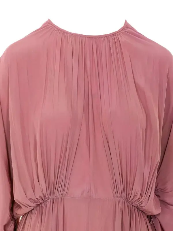 LANVIN Tie-detail Pleated Maxi Dress