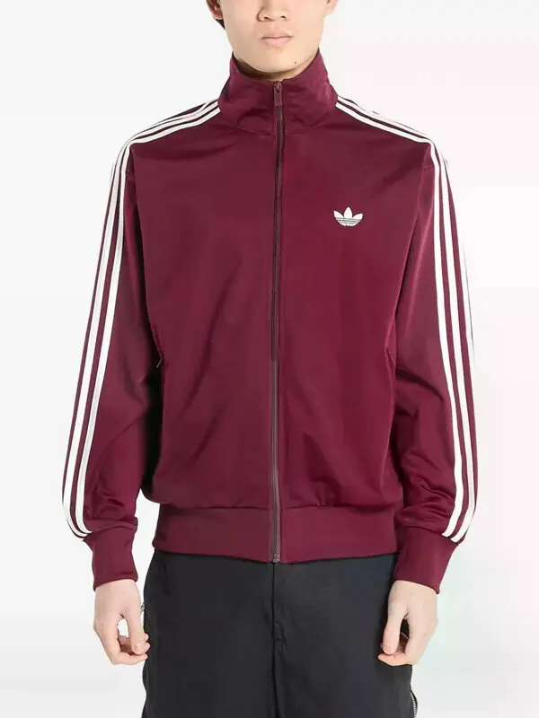 Adidas Firebird Striped-detail Jacket - Red