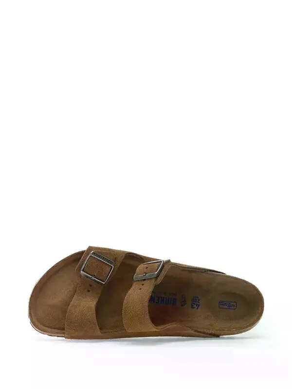 BIRKENSTOCK Arizona Soft Footbed Leather Sandals - Brown