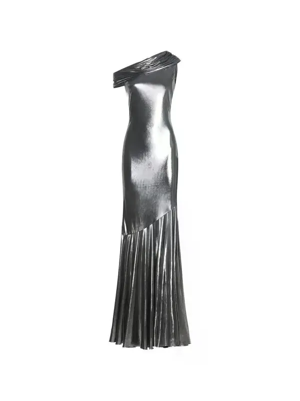 COLLINI MILANO One-shoulder Draped Dress