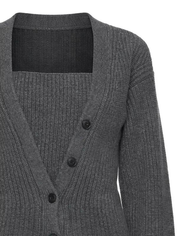 Alexander Wang Button Square-neck Cardigan