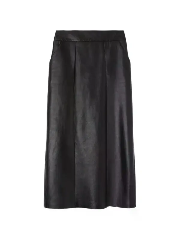 Ermanno Scervino Leather Midi Skirt