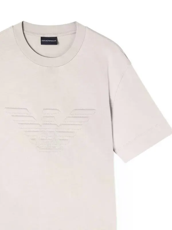 Emporio Armani Embossed-logo Round-neck T-shirt