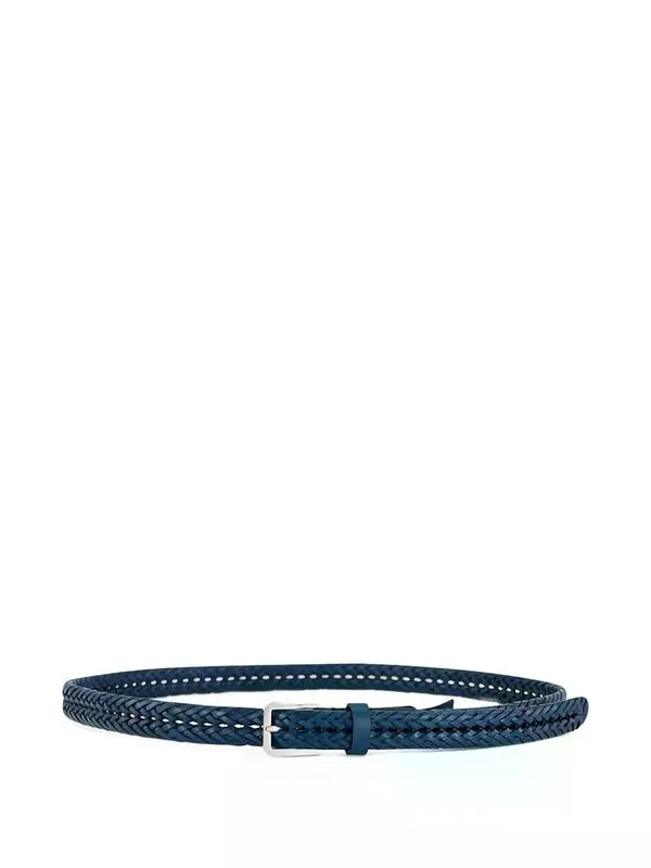 TOM FORD Braided Leather Belt - Blue