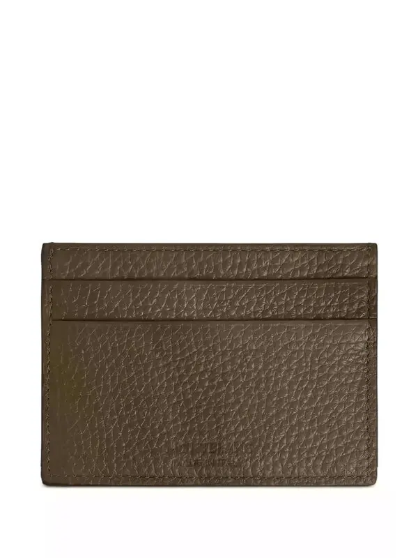 Montblanc Dove Grey Leather Card Holder - Brown
