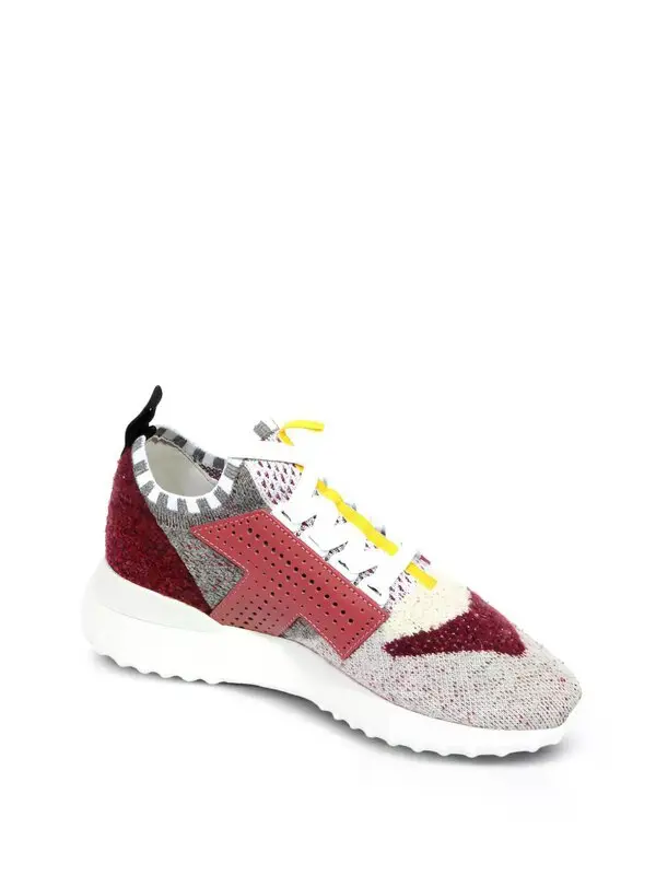 TOD'S Perforated Detail Sneakers - Red