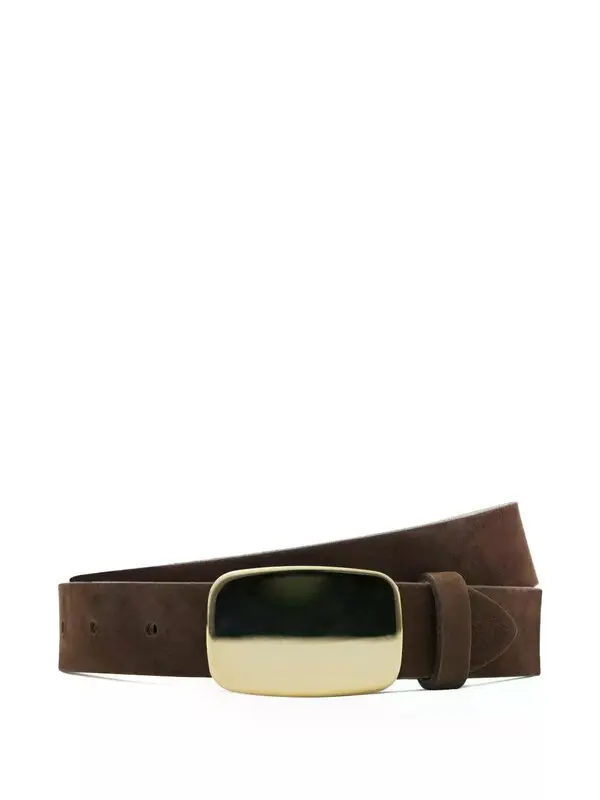 L'Agence Hennie Suede Belt - Brown