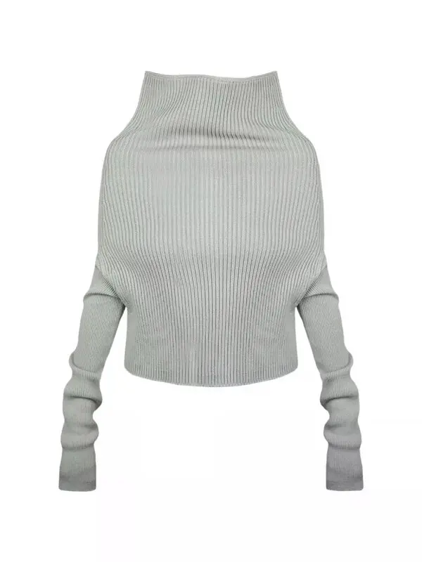 Rick Owens Cowl-neck Knitted Top - Grey