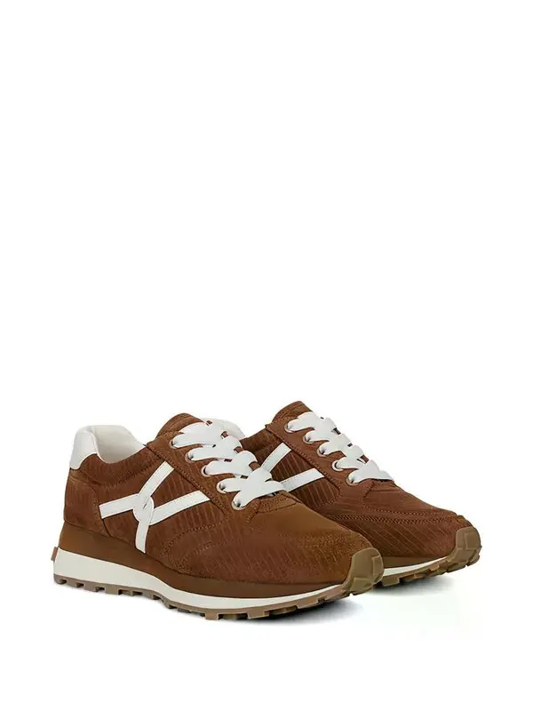 Veronica Beard Valentina Applique Sneakers - Brown
