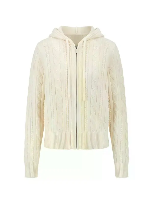 PATRICK ASSARAF Cable-knit Hooded Sweater