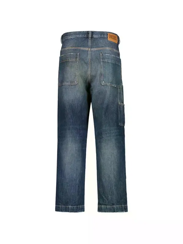 DIESEL Straight-leg Jeans With Washed Effect