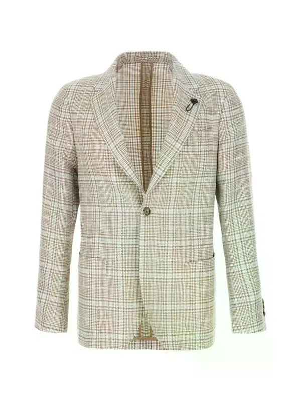LARDINI Checked-pattern Blazer