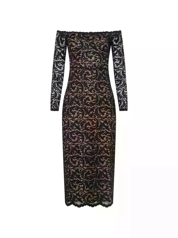 L'Agence Lindsay Sequined Lace Dress